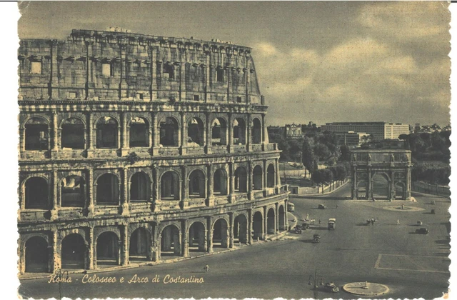 CARTOLINA ROMA COLOSSEO e Arco di Costantino non pubblicata EUR 4,99 ...