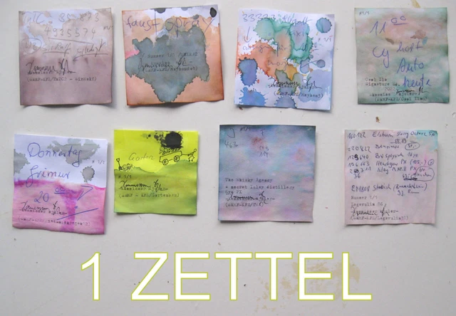 EIN (!) KAFFEE-FLECKEN-ZETTEL der abgebildeten Zettel KOMMISSAR HJULER ...