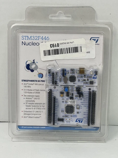 STM32 NUCLEO DEVELOPMENT Board with STM32F446RE MCU NUCLEO-F446RE $26. ...
