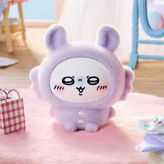 BRAND NEW UNUSED Chiikawa Miniso Face Change Mascot with Card Momonga ...