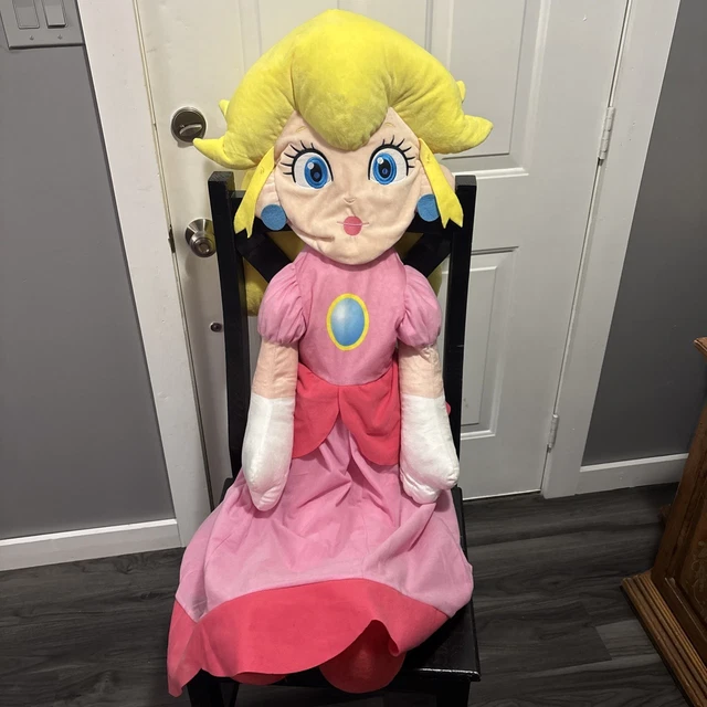 NINTENDO SUPER MARIO Bros Princess Peach 48” 4 ft JUMBO Giant Plush ...