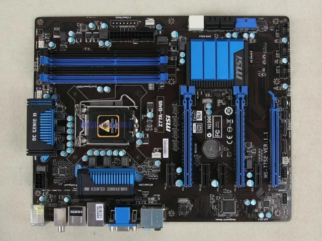 MSI Z77A-G45 MOTHERBOARD MS-7752 Intel Z77 LGA 1155/Socket H2 DDR3 £159.02 - PicClick UK