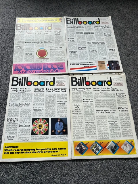 BILLBOARD MUSIC MAGAZINE 1960s/1970s X64 - Vintage Bundle Huge Lot £199 ...