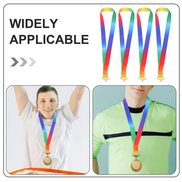 4PCS MEDAL RIBBON Lanyards - Award Ribbon For Student Competitions ...