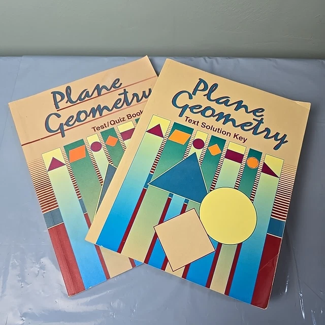 ABEKA PLANE GEOMETRY Text Solution Key And Test/Quiz Key Books £20.23 ...