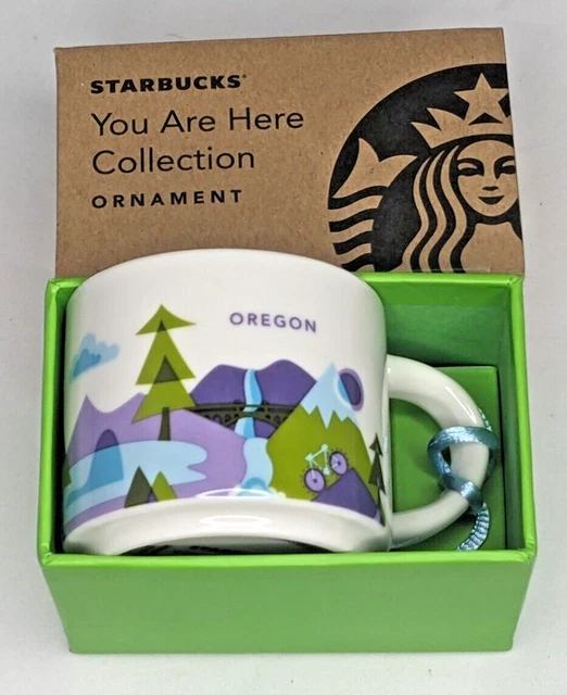 STARBUCKS YOU ARE Here Collection Oregon 2 fl oz Coffee Mug ORNAMENT ...