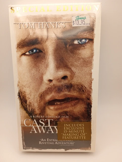 CAST AWAY (VHS, 2001, Special Edition) Tom Hanks SEALED Watermark £7.25 ...