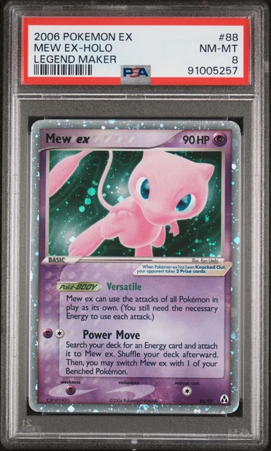 MEW EX 88/92 EX Legend Maker Holo Rare Pokemon Card PSA 8 EUR 158,84 ...