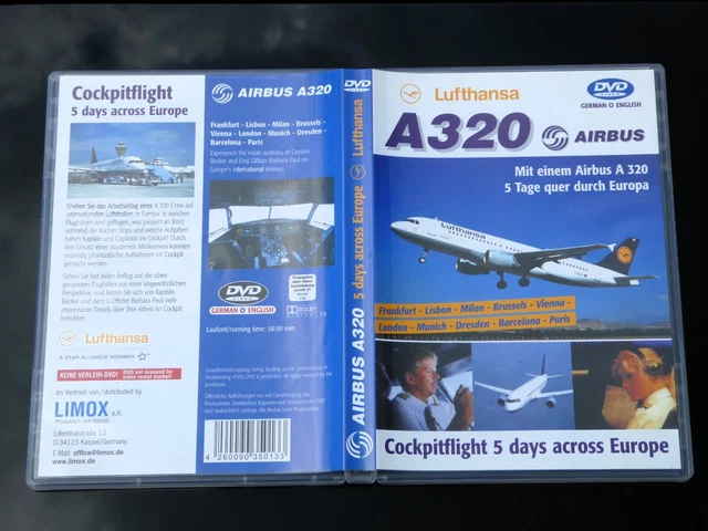 LUFTHANSA A320 AIRBUS DVD Flight Deck Cockpit Experience 5 days across ...