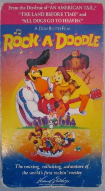 ROCK-A-DOODLE VHS VIDEO Tape £4.77 - PicClick UK