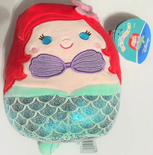 DISNEY SQUISHMALLOW 7.5” ARIEL The Little Mermaid Original Kelly Toy ...