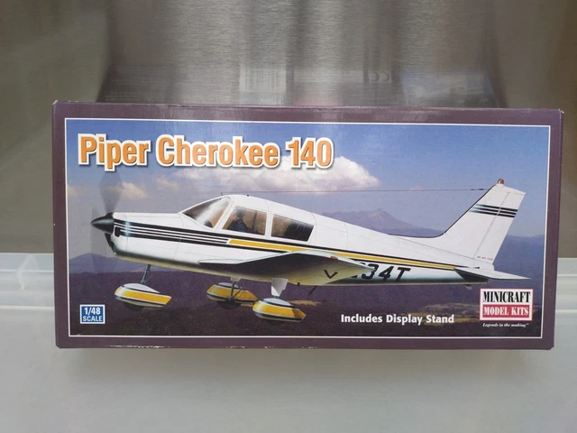ACADEMY MINICRAFT PIPER Cherokee 140 Scale Model Kit £14.99 - PicClick UK