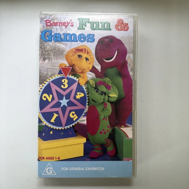 BARNEY’S FUN & Games VHS 1996 Video Tape Vintage Children Show £14.70 ...