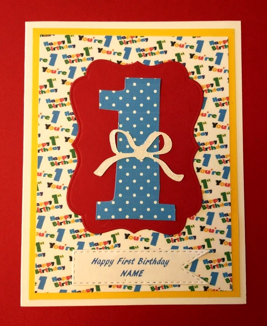 FIRST BIRTHDAY CARD For Boy With Personalized Name And Choice Of Inside first-birthday-card-for-boy-with-personalized-name-and-choice-of-inside