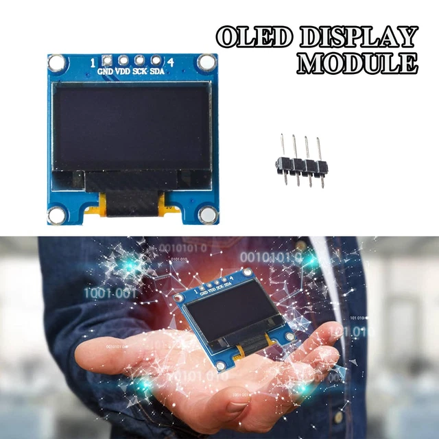 0.96& I2C IIC Serial 128 X64 blue OLED LCD LED Display Module New £3.37 ...