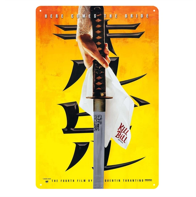 KILL BILL UMA Thurman Quentin Tarantino Movie Metal Poster Tin Sign ...