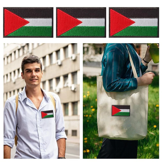 3PCS PALESTINE EMBROIDERED Flag Patch Iron/ Sew On Clothes Palestinian ...
