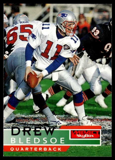 1995 SKYBOX IMPACT #92 Drew Bledsoe Patriots de la Nouvelle-Angleterre ...