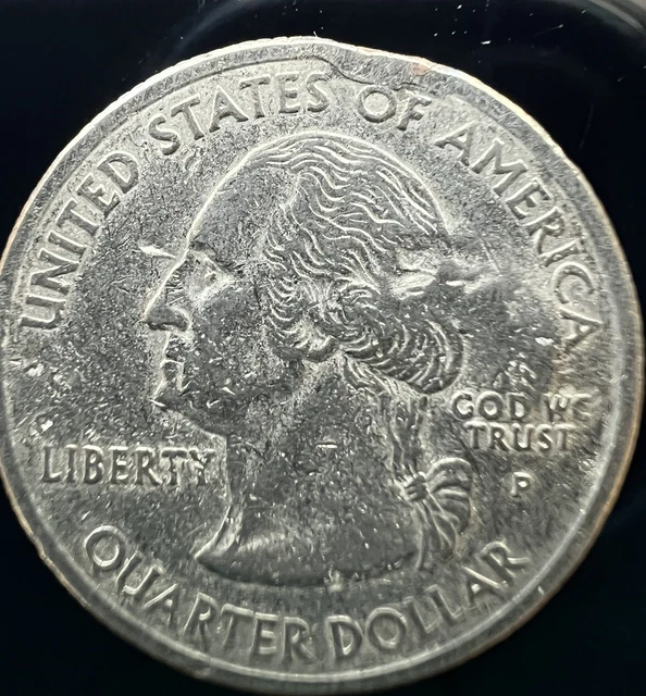 2000 P MARYLAND State Quarter Striking Error Missing Obverse Clad Layer ...