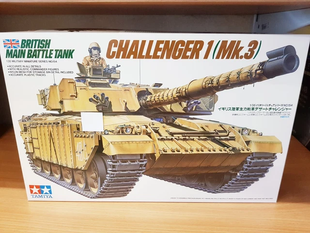 35154 TAMIYA 1:35 Scale British Main Battle Tank Challenger 1 (MK.3 £28 ...