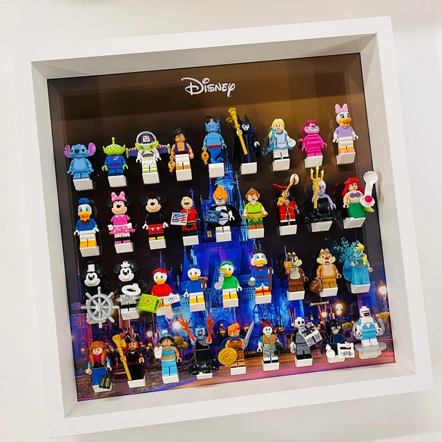 LARGE DISPLAY CASE Frame For Lego ® Disney Series 1 & 2 Minifigures ...