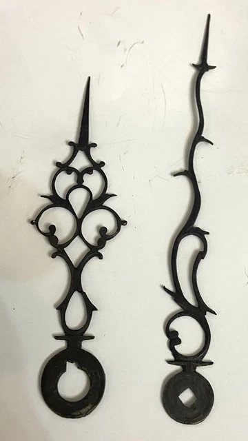 ANTIQUE 18TH CENTURY Steel Longcase Grandfather Clock Fingers Hands £75 ...