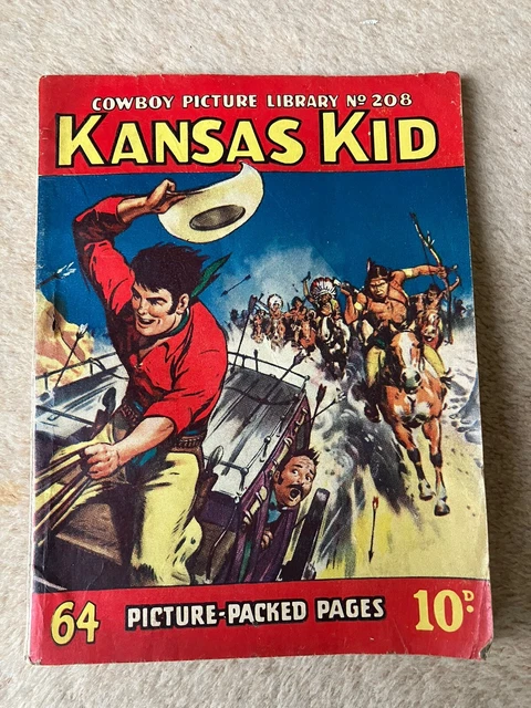 COWBOY PICTURE LIBRARY #208 - Kansas Kid - Amalgamated Press 1957 EUR 5 ...