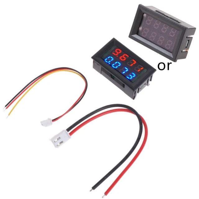 2-IN-1 0.28 LED Digital Multimeter Display Voltage Current Tester DC 0 ...
