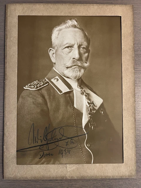 KAISER WILHELM II, Original Signiertes Foto, Exil Doorn NL 1934 EUR 1. ...