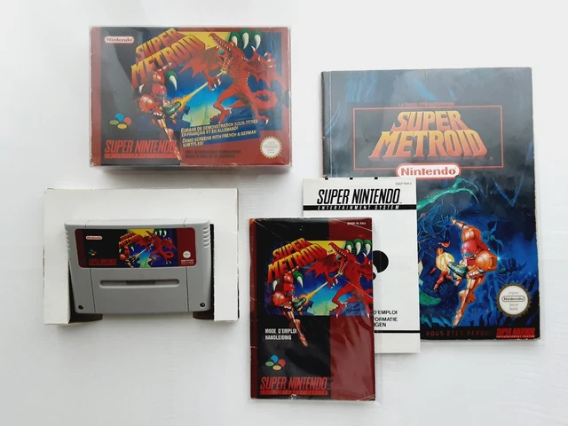 SUPER METROID SNES super Nintendo FAH Ultra Complet GUIDE + NOTICE EUR ...