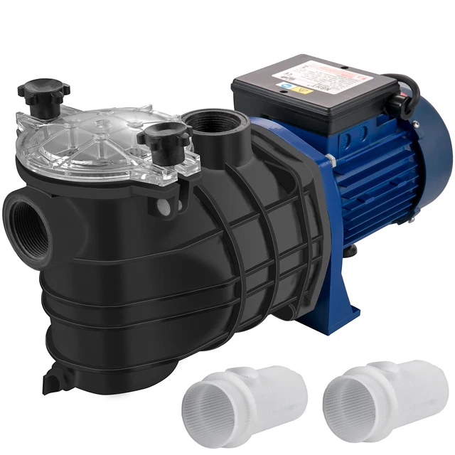VEVOR SCHWIMMBADPUMPE 750W 15000L/h Umwälzpumpe Poolpumpe Elektronik Blau Pumpe EUR 106,49 ...