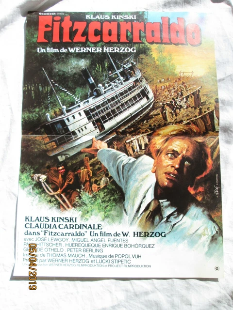 FITZCARRALDO KLAUS KINSKI Affiche cinéma originale pliée f:40/60 année 1982 TBE EUR 19,00 ...