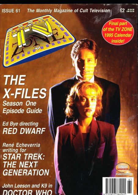 TV ZONE MAGAZINE Issue 61 The X Files David Duchovny Gillian Anderson ...