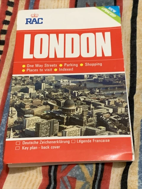 VINTAGE RAC MAP Of London £4.50 - PicClick UK