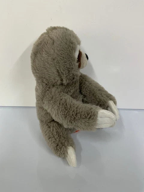 WILD REPUBLIC SLOTH Grey Plush Soft Toy 7 inches Plushie Teddy Cute £4. ...