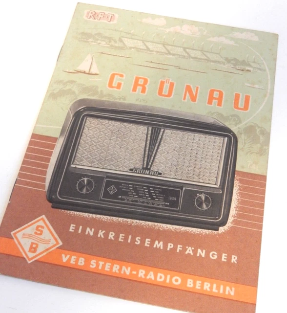 S PROSPEKT RÖHRENRADIO RFT VEB Stern Radio Berlin Grünau ...
