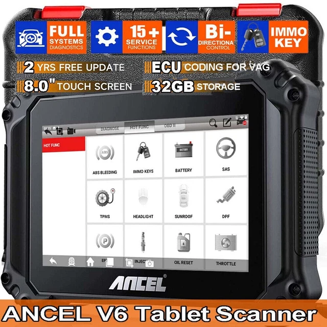 ANCEL V6 SCANNER bidirezionale auto OBD2 dispositivo diagnostico Full ...