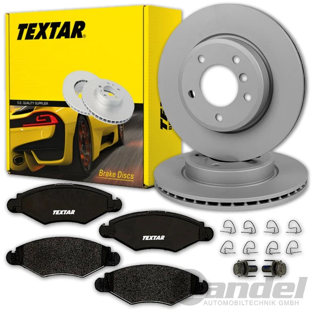 TEXTAR DISQUES DE Frein 247mm + Revêtements Avant Convient pour Peugeot ...