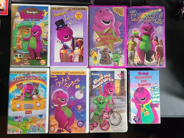 BARNEY VHS TAPES Lot Of 8 90’s Barney Home Video Classic Collection $44 ...