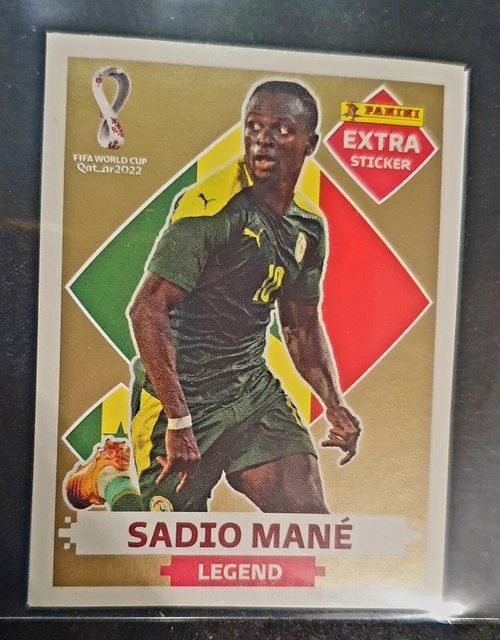 PANINI FIFA WM 2022 Qatar Sadio Mané EXTRA STICKER Gold Legend EUR 75,00 - PicClick FR