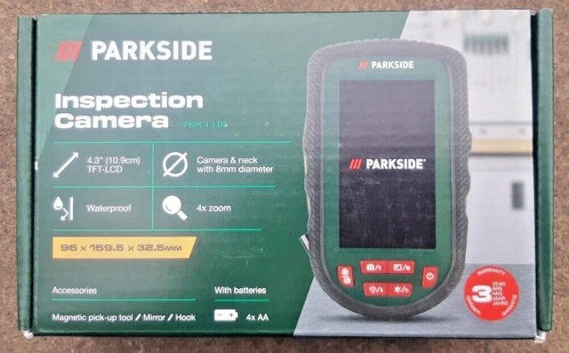 PARKSIDE PKIK 4.3 B3 Inspection Camera- Borecope Snake Camera £48.95 ...