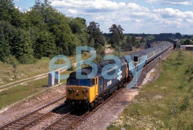 35MM RAILWAY SLIDE of Class 50 50006 @ Grateley Copyright to Buyer £5. ...