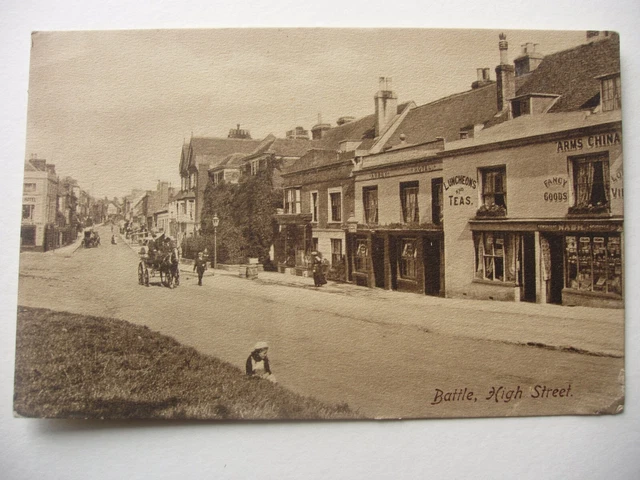 BATTLE , HIGH Street - 1911 postcard £1.99 - PicClick UK
