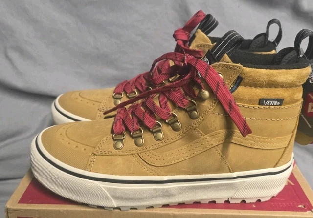 VANS SK8-HI DR MTE-2 Boots Pop Lace Tan Mens Size 6.5 Women 8 New No ...