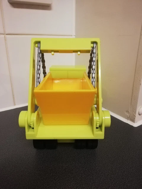 BOB THE BUILDER Friction Power Push Along Vehicle Yellow Skip Lorry Toy ...