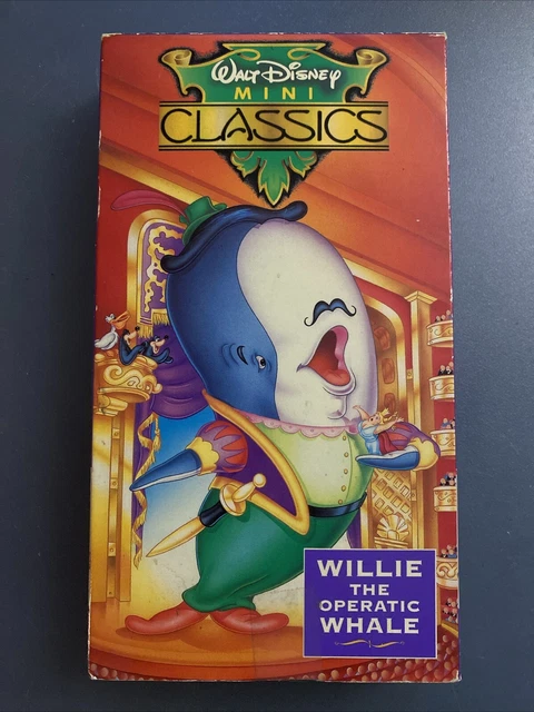 WALT DISNEY MINI Classics Willie the Operatic Whale VHS Tape Movie ...