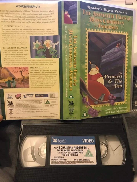 THE ANIMATED TALES of Hans Christian Anderson Princess & The Pea VHS ...