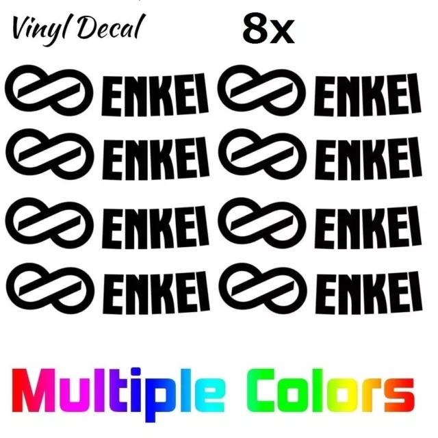 (8X) ENKEI WHEEL Decals Logo Die Cut Replacement Stickers RPF1 Rims 15 ...
