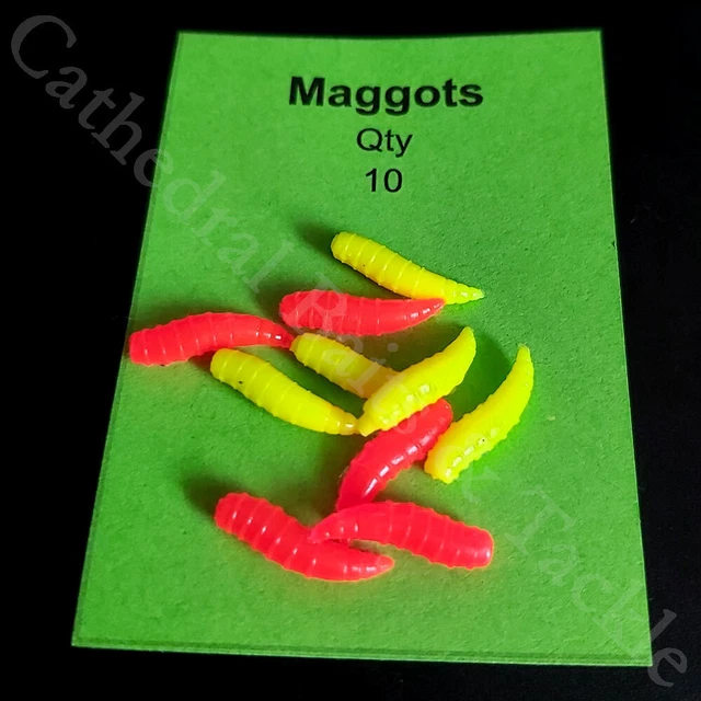 CARP COARSE MATCH Fishing Bait Fluorescent Buoyant Imitation Maggots ...