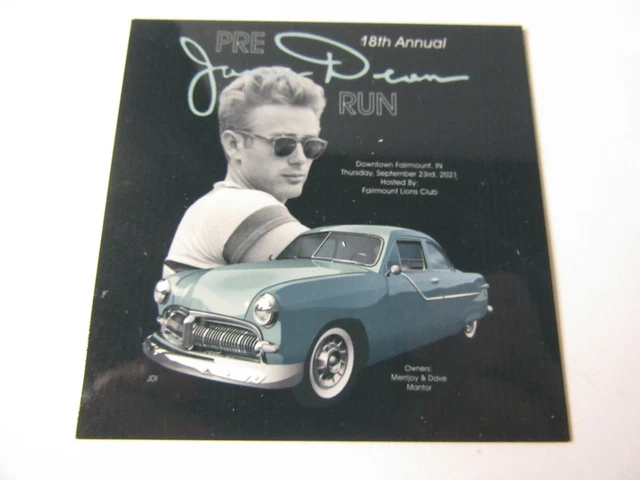 JAMES DEAN DASH Plaque 2021 Pre James Dean Run Car Show 18th Annual ...